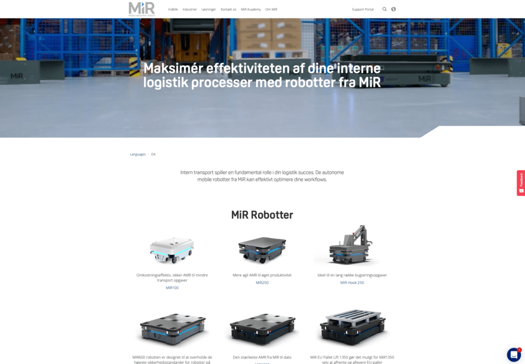 Nordtech | MIRobots | Ny robot-generation | Se mere